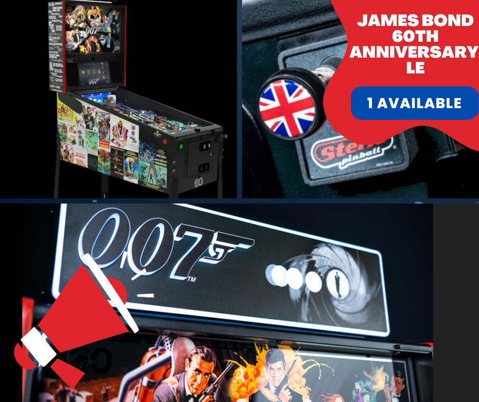 James Bond 60th Anniversary LE - 1 Available - GAD Knows Bond Pinball